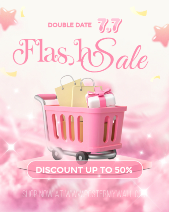 White Modern & Minimal Pink Dreamy Festive Flash Sale Instagram ...