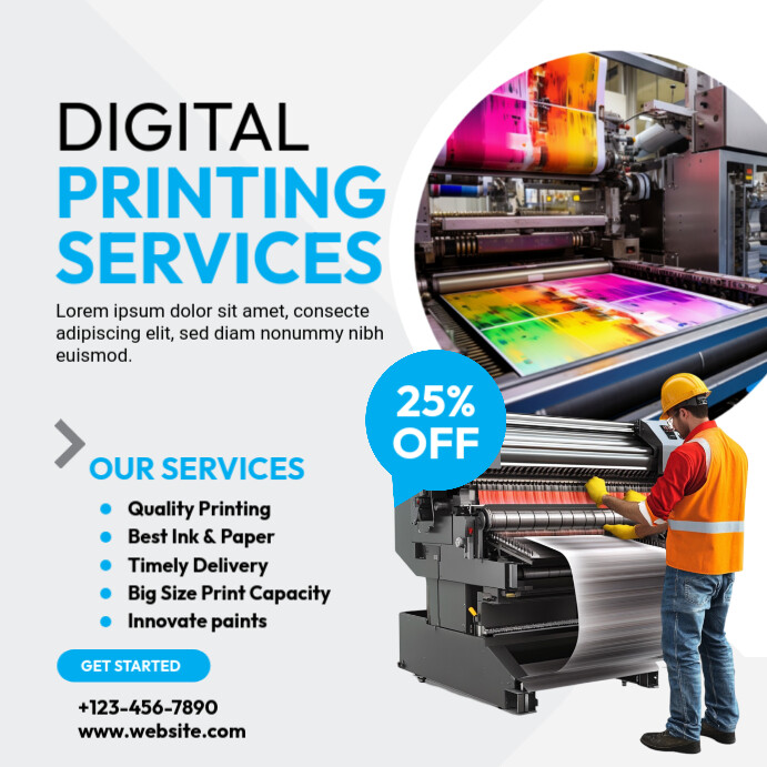 Copy of White Modern & Minimal Print Shop Template Instagram Post ...