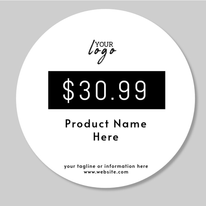 Copy of White Modern & Minimal Product Price Tag Instagram Post ...