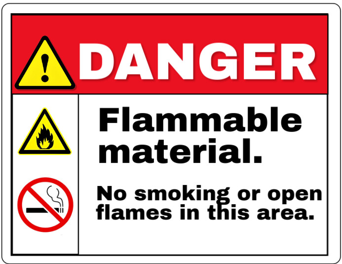 White Modern & Minimal Prohibition Begin: Danger Flyer (us Letter ...