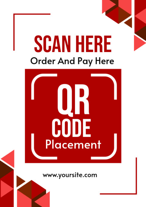 Copy of White Modern & Minimal Qr Code Scanner A4 | PosterMyWall
