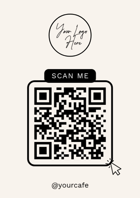 Copy of White Modern & Minimal QR Scan Menu Template A6 | PosterMyWall