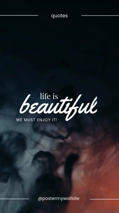 White Modern & Minimal Quotes Instagram Reel Template | PosterMyWall