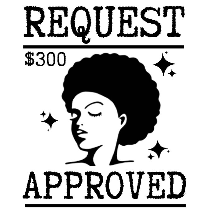 White Modern & Minimal Request Approved Sign Black History Pos ...