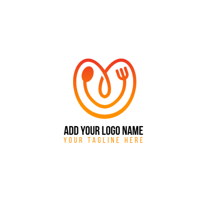 White Modern & Minimal Restaurant Logo/Logotype/shop/bar/business ...