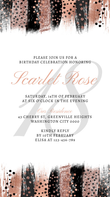 Copy of White Modern & Minimal Rose Gold Cheetah Brus | PosterMyWall