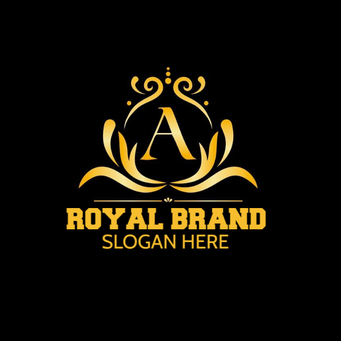 White Modern & Minimal Royal Brand Logo Logo Template | PosterMyWall