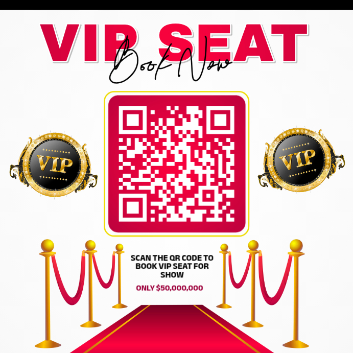 Plantilla de White Modern & Minimal Scan And Book Vip Seat Instagram ...