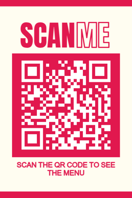 Modèle White Modern & Minimal Scan Me Poster | PosterMyWall