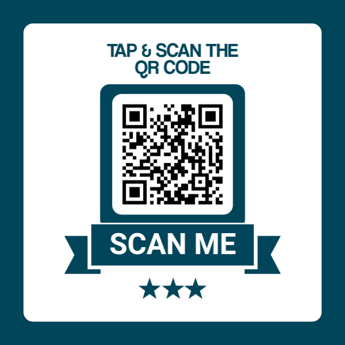 Plantilla de White Modern & Minimal Scan Me Poster Instagram Post ...