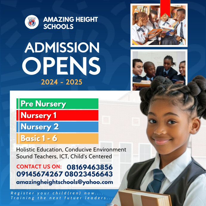 White Modern & Minimal School Admission Regis Template | PosterMyWall