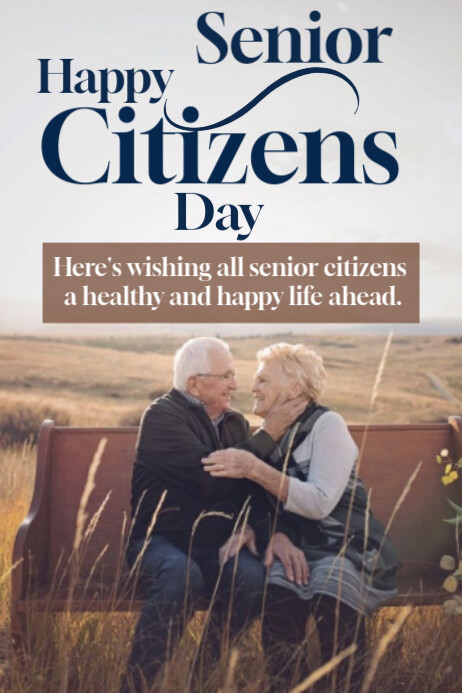 Copy of White Modern & Minimal Senior Citizens Day Poster | PosterMyWall
