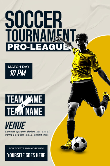 Copy of White Modern & Minimal Sports Tournament Poster | PosterMyWall