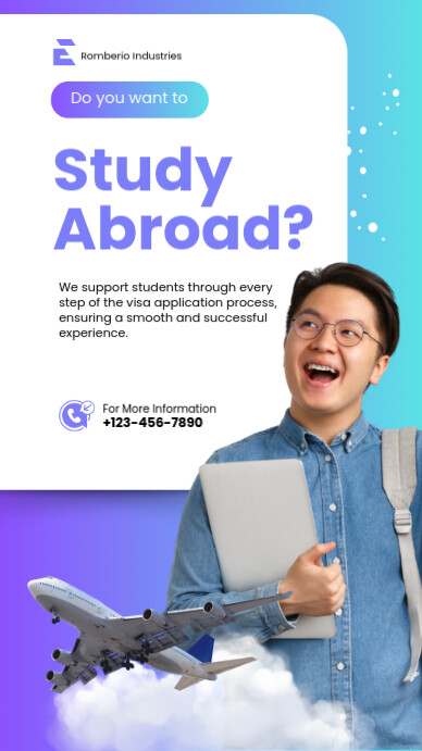 Copy of White Modern & Minimal Study Abroad Instagram Story | PosterMyWall