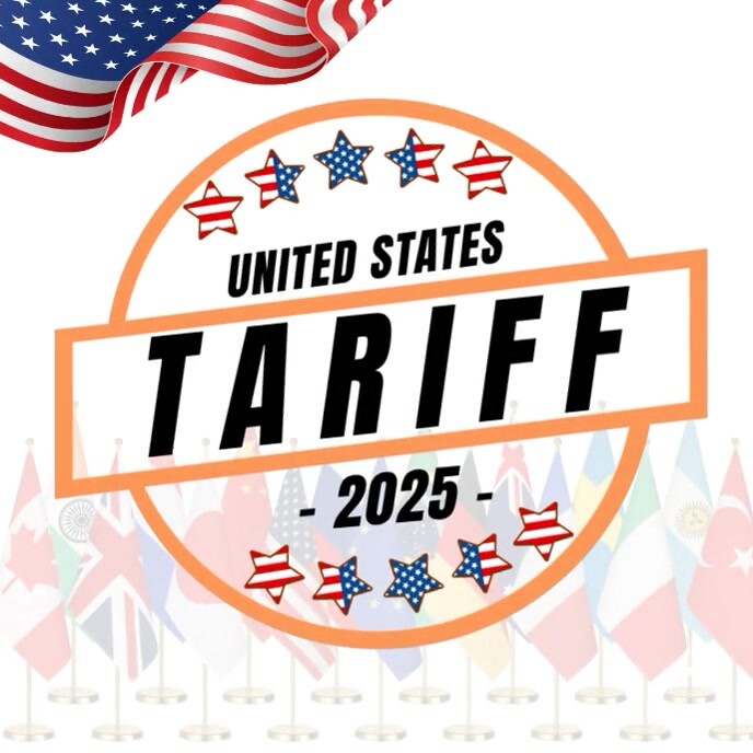 White Modern & Minimal Tariff United States Logo Donald Trump Sampul ...