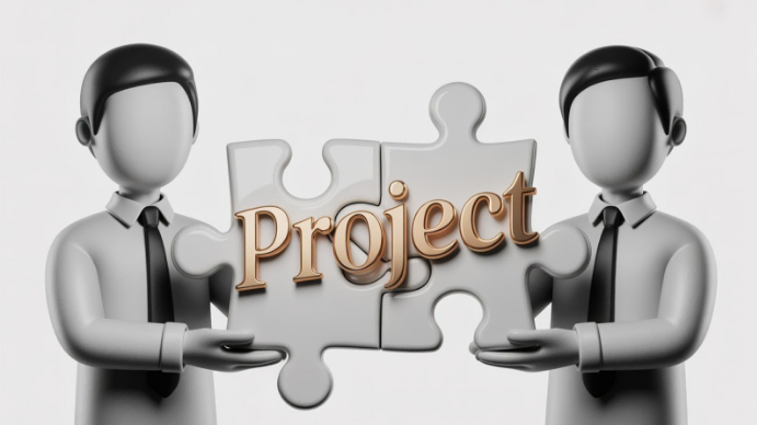 Plantilla de White Modern & Minimal Teamwork Project Collaboration ...