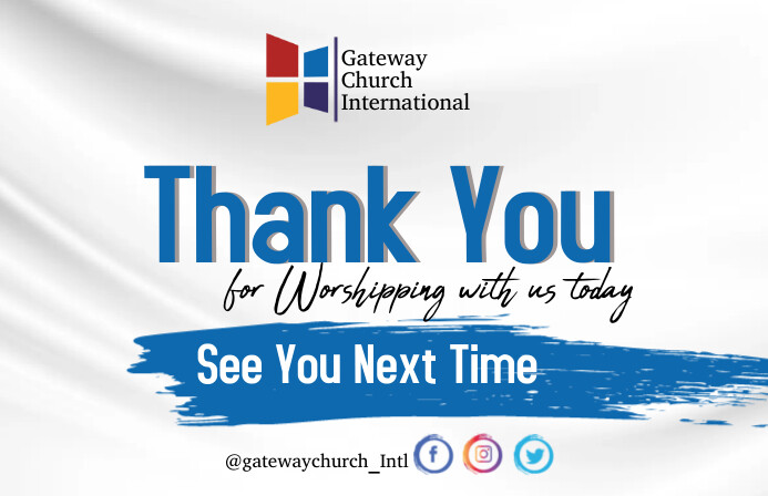 Copy of White Modern & Minimal Thank You Church Servi | PosterMyWall