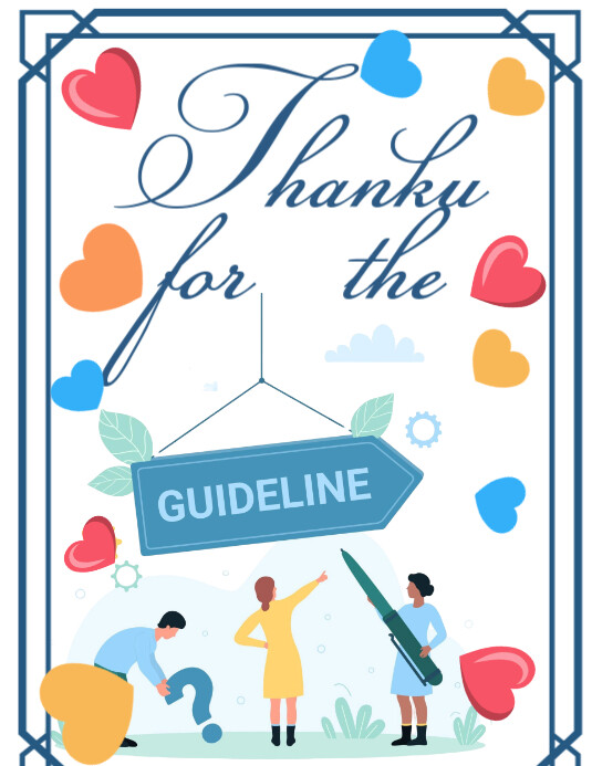 Copy of White Modern & Minimal Thank You For The Guidance Flyer (us ...