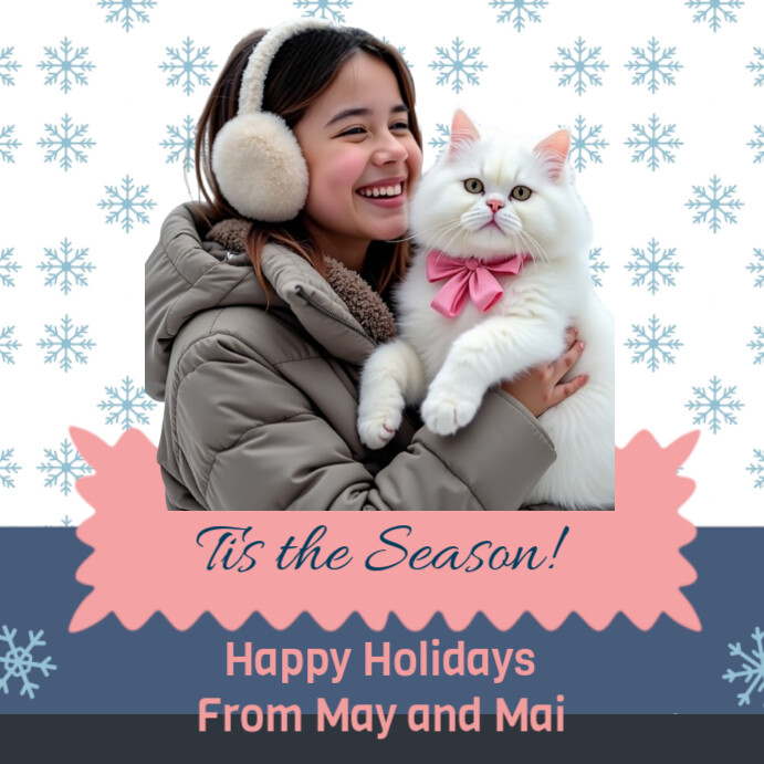 White Modern & Minimal Tis The Season, Happy Holidays Instagram Post ...