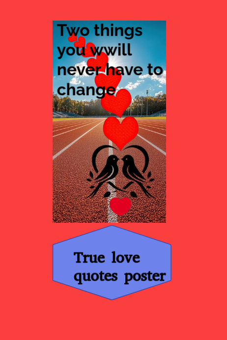 White Modern & Minimal True Love Quotes Poster Poster Template ...