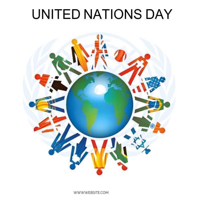 White Modern & Minimal United Nations Day Instagram Post Template ...