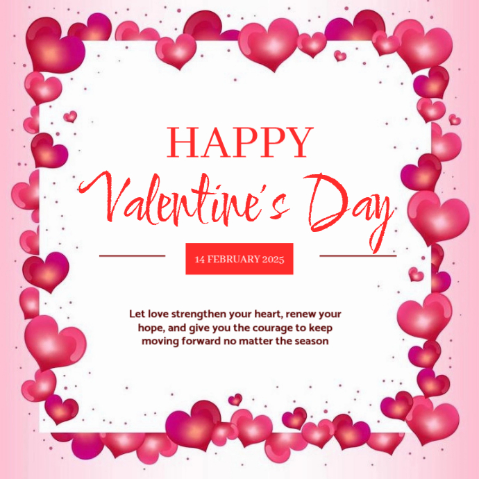 White Modern & Minimal Valentine's Day Card Logo Template | PosterMyWall