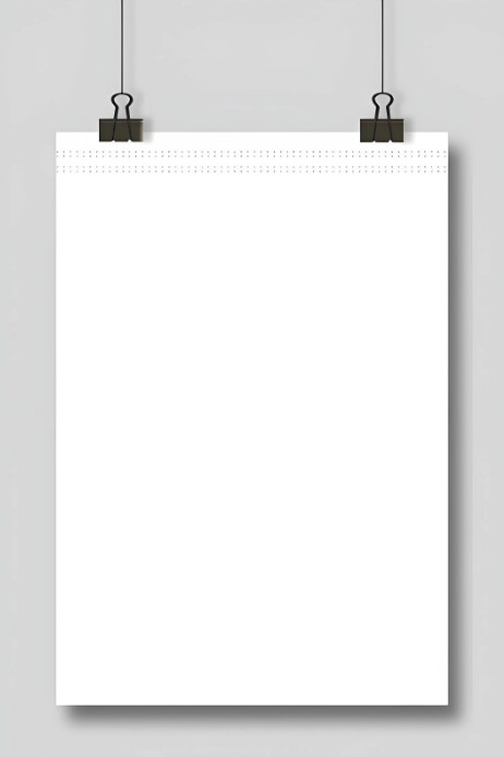 Copy of White Modern & Minimal Wall Board Mockup Template Poster ...