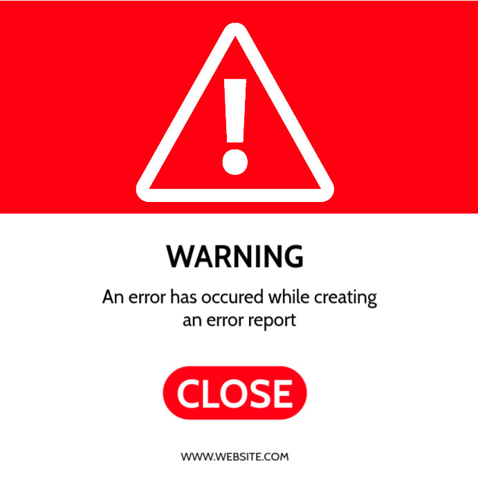 Copy of White Modern & Minimal Warning Square (1:1) | PosterMyWall