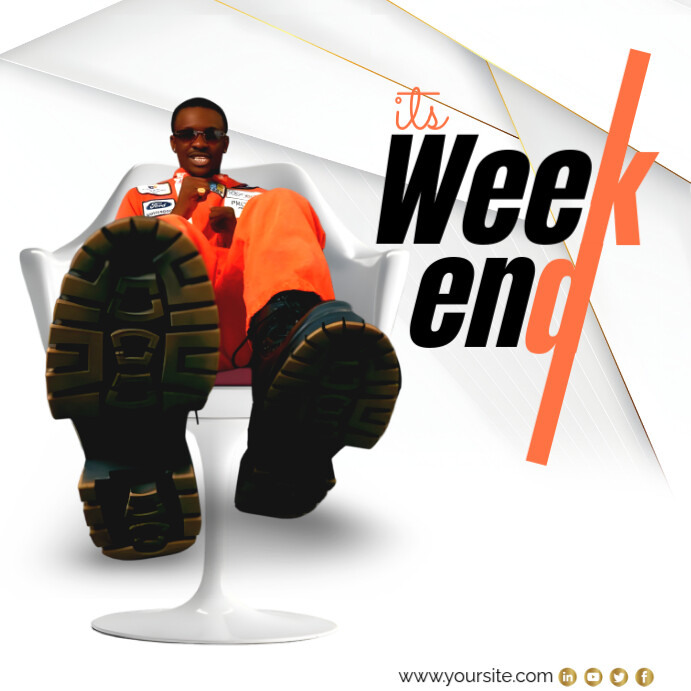 Copy of White Modern & Minimal Weekend Ad Instagram Post | PosterMyWall