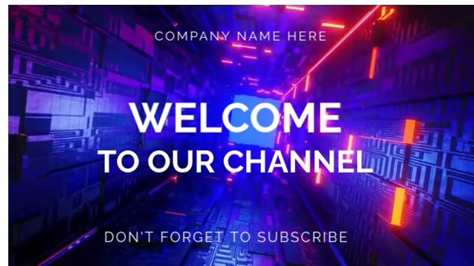 White Modern & Minimal Welcome To My Channel Digital Display (16:9 ...