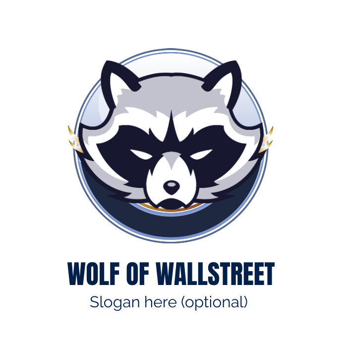 White Modern & Minimal Wolf Logo Template | PosterMyWall
