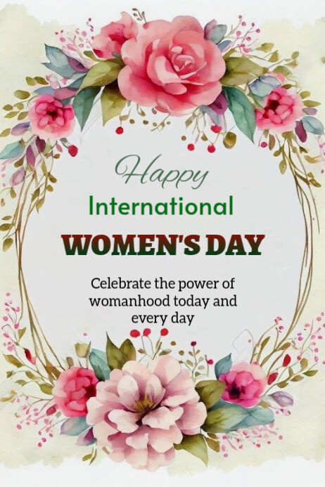 Copy of White Modern & Minimal Women's Day Poster | PosterMyWall