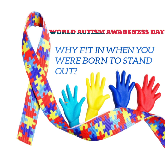 Copy of White Modern & Minimal World Autism Awareness Day Instagram ...