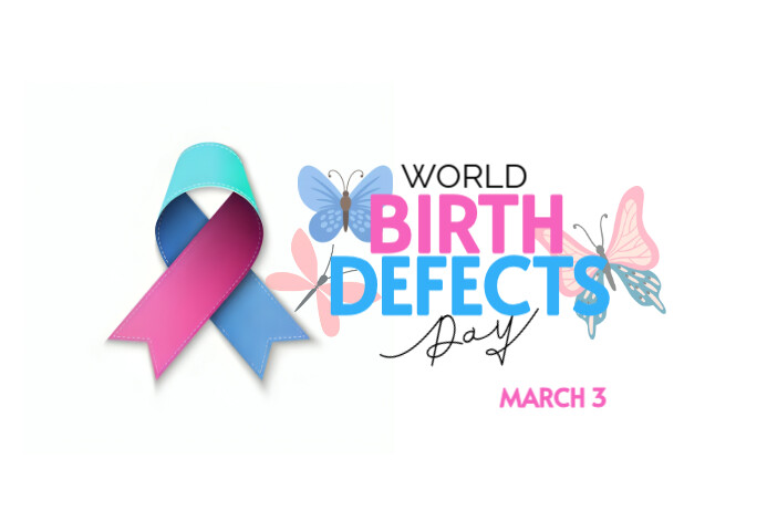 Copy of White Modern & Minimal World Birth Defects Day Poster ...