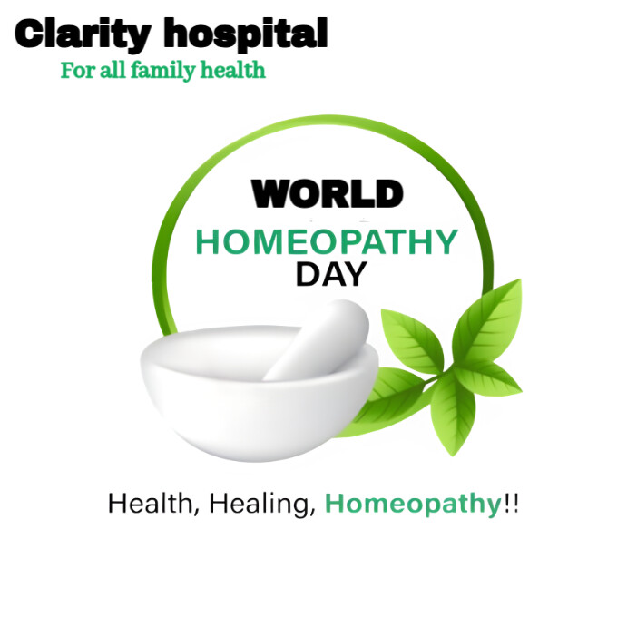 Copy of White Modern & Minimal World Homeopathy Day Design Instagram ...