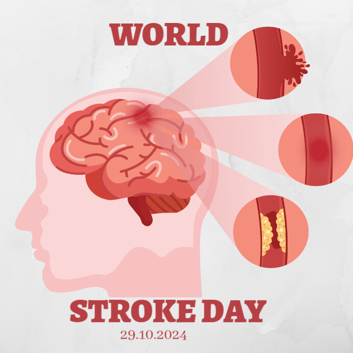 Copy of White Modern & Minimal World Stroke Day Instagram Post | PosterMyWall