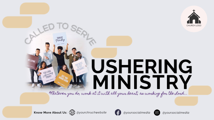 Copy of White Modern & Minimal Church Ministry Digital Display (16:9 ...