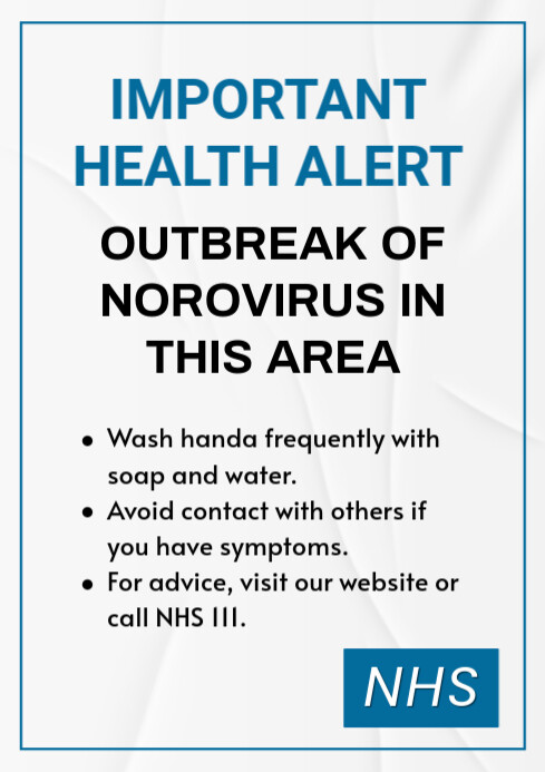 Copy of White Modern & Minimal Important Health Alert A4 | PosterMyWall