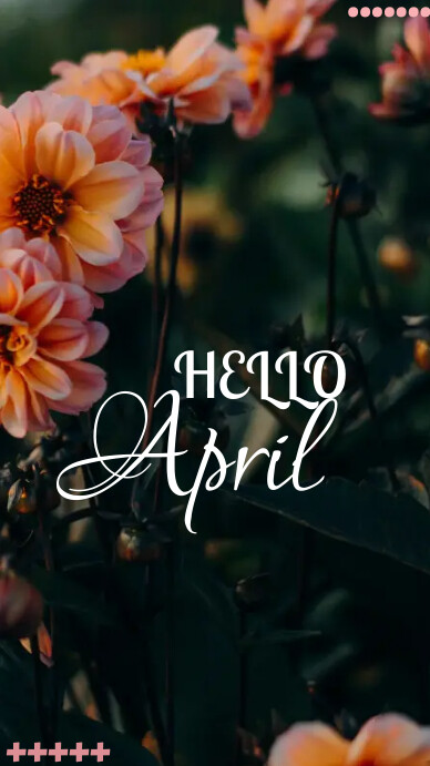 Plantilla de White Modern Hello April Flyer | PosterMyWall