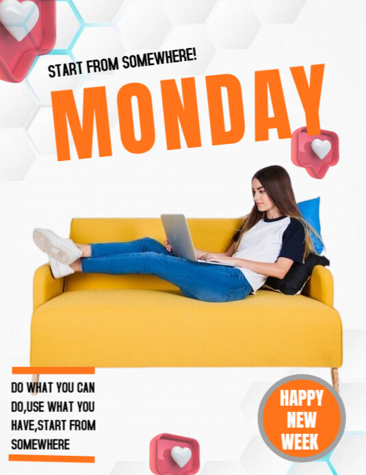 Copy of White Monday Flyer (us Letter) | PosterMyWall