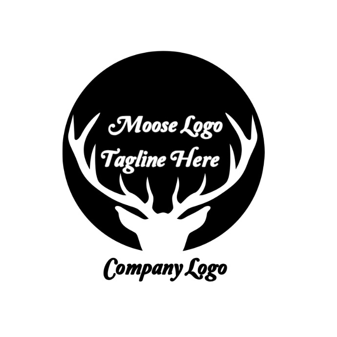 White Moose Logo Template | PosterMyWall