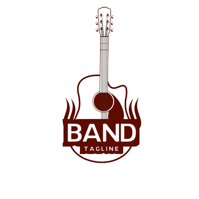 Copy of White Music Band Logo | PosterMyWall