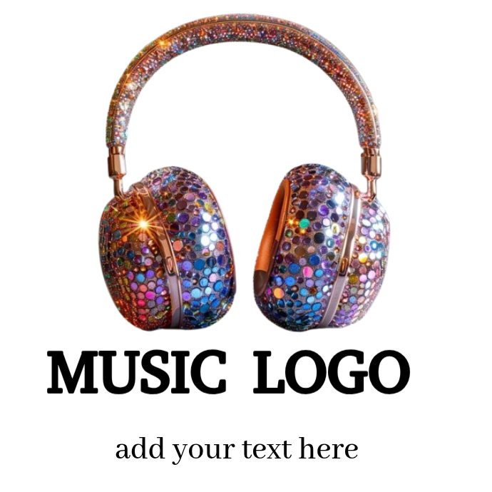 White Music Logo Logo Template | PosterMyWall