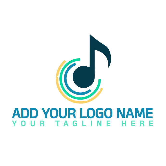 White Music Logo/sound/identity/symbol/busin Template | PosterMyWall