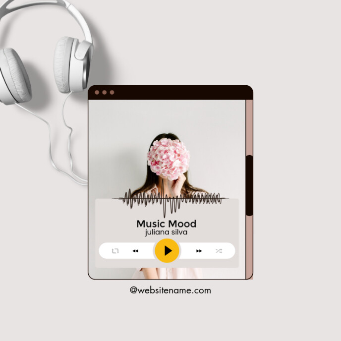 Copy of White Music Mood Album Cover | PosterMyWall