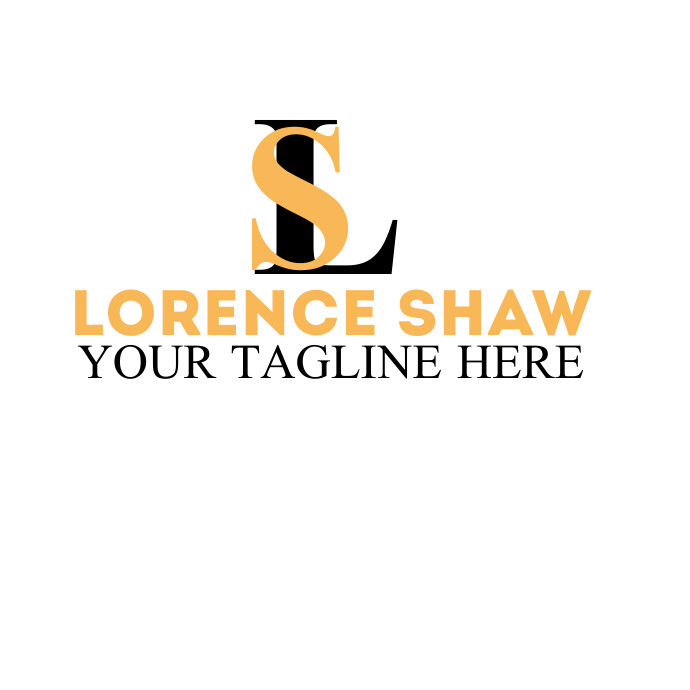 White Name Brand Logo Logo Template | PosterMyWall