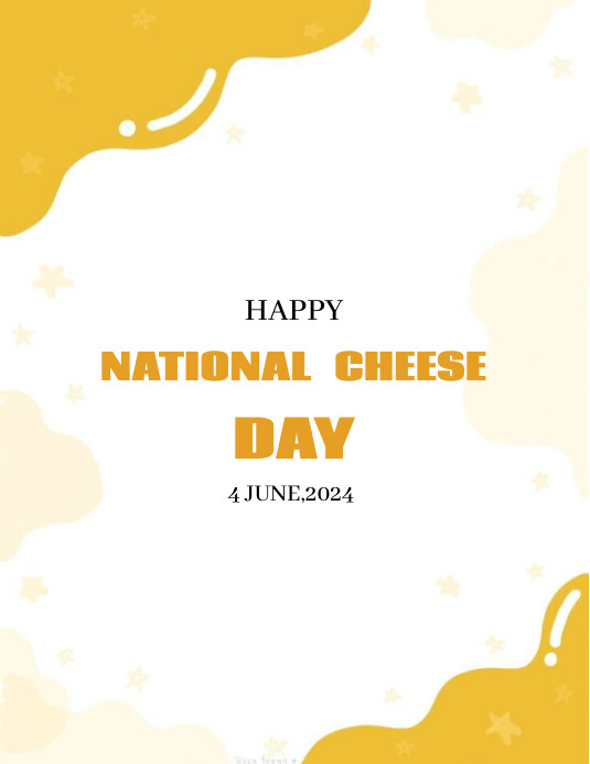 White National Cheese Day Flyer (us Letter) Template | PosterMyWall
