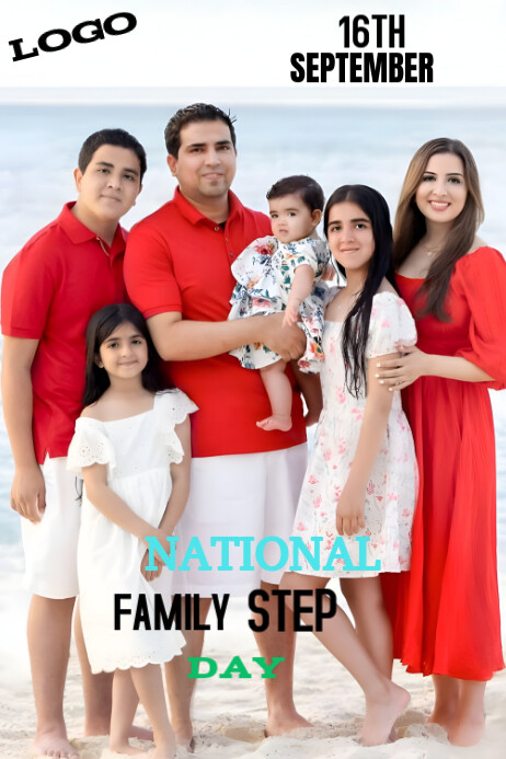 White National Family Step Day Flyer Banner Template | PosterMyWall