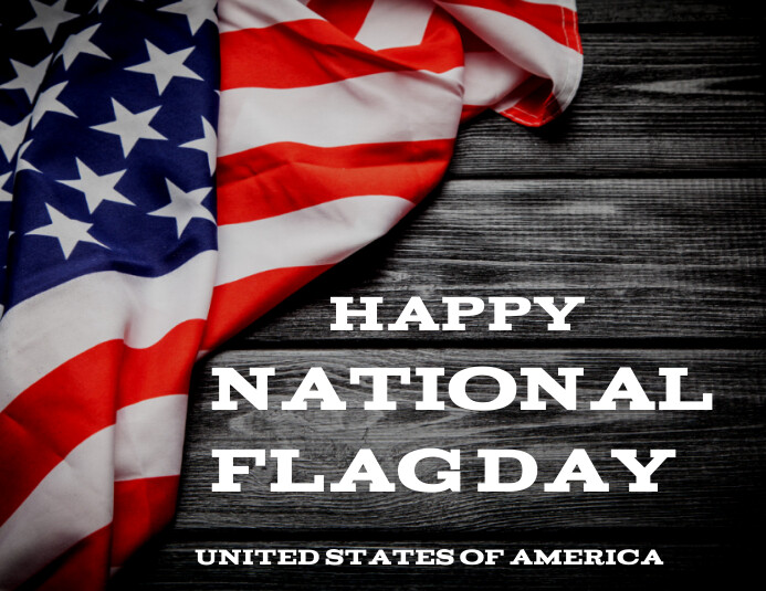 White National Flag Day Template For Flyer | PosterMyWall