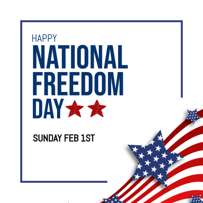 White National Freedom Day Instagram Post Template | PosterMyWall